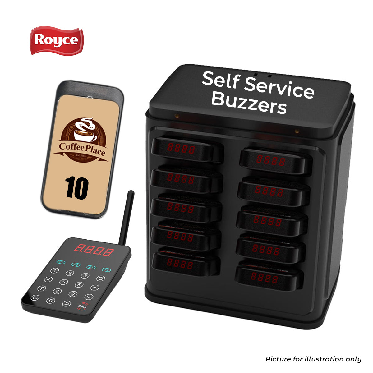 Royce self service kiosk Buzzer Pager Modular Scalable Productivity To ...